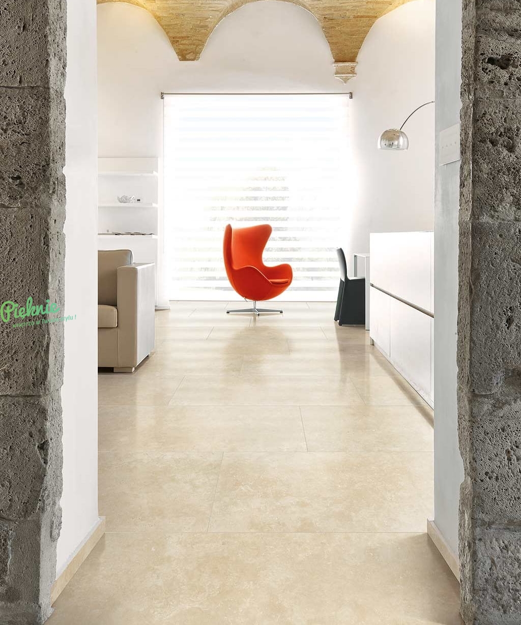 Contemporary Design Timeless Marfil 60x120 włoskie płytki połysk ...